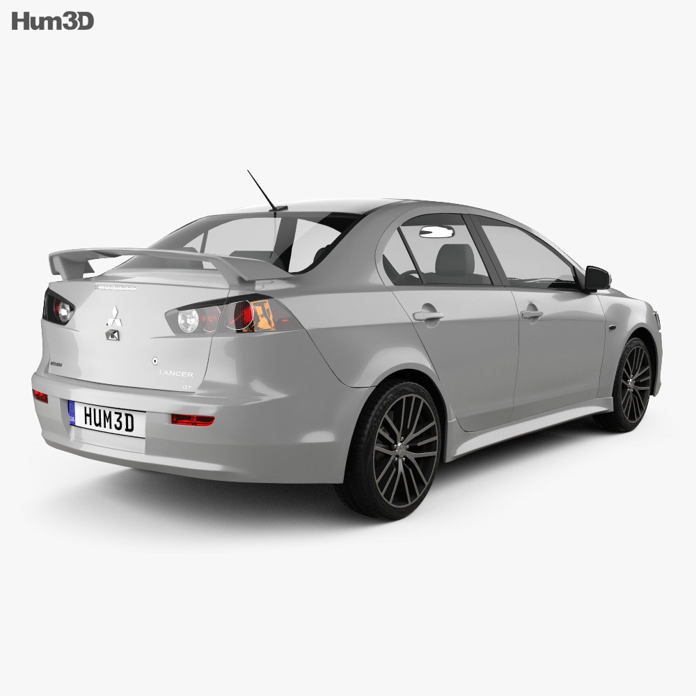 Mitsubishi Lancer GT 2019 3D model - Download Sedan on 3DModels.org