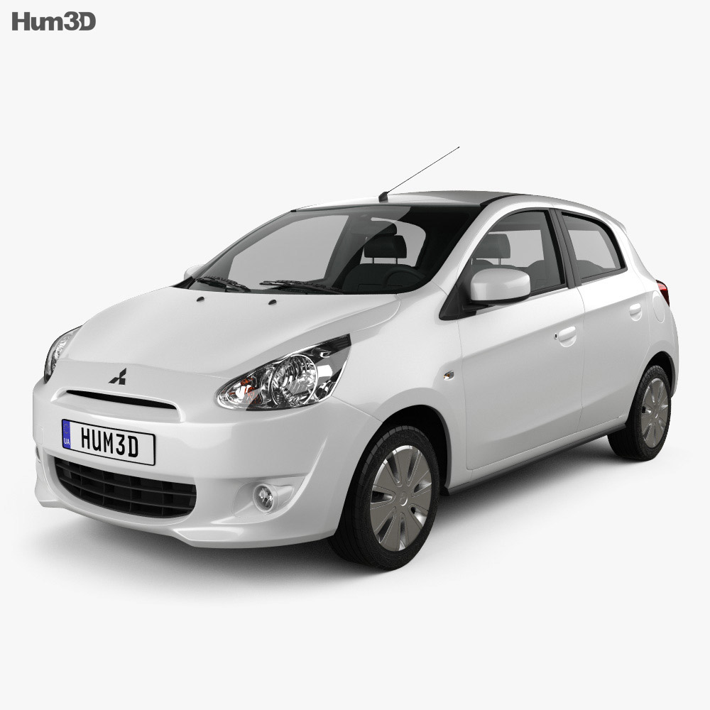 Mitsubishi Mirage 2015 3D model - Download Hatchback on 3DModels.org