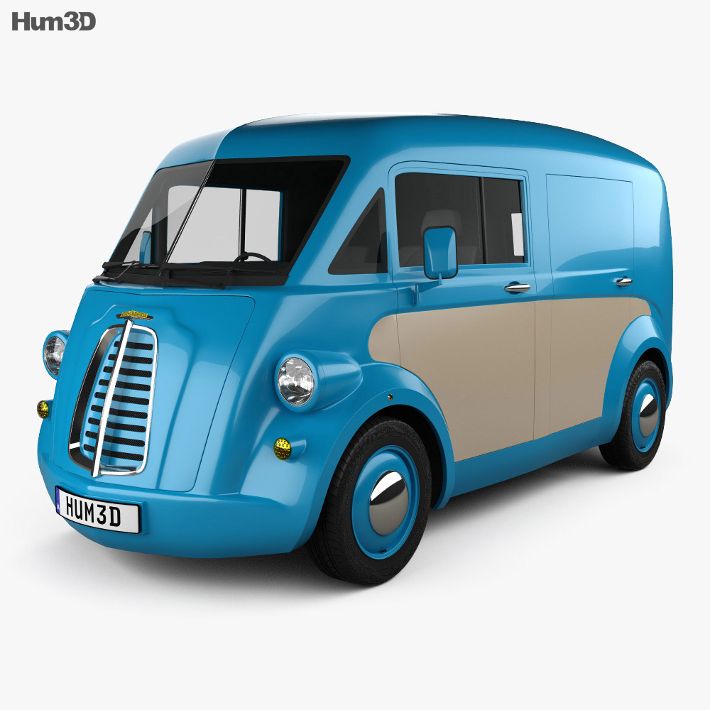 Morris JE Van 2019 3D model - Download Van on 3DModels.org