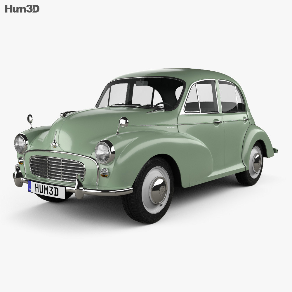 Morris Minor 1000 Saloon 1962 3D model - Download Sedan on 3DModels.org