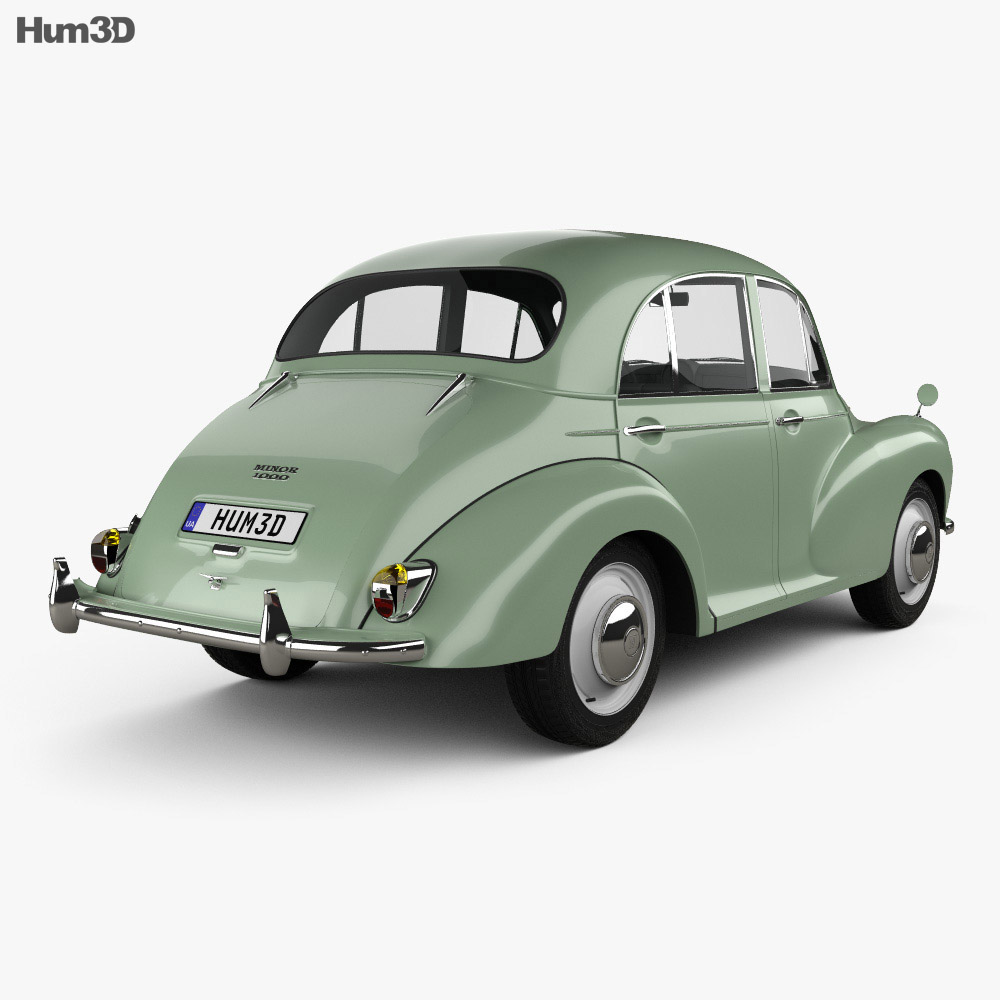 Morris Minor 1000 Saloon 1962 3D model - Download Sedan on 3DModels.org
