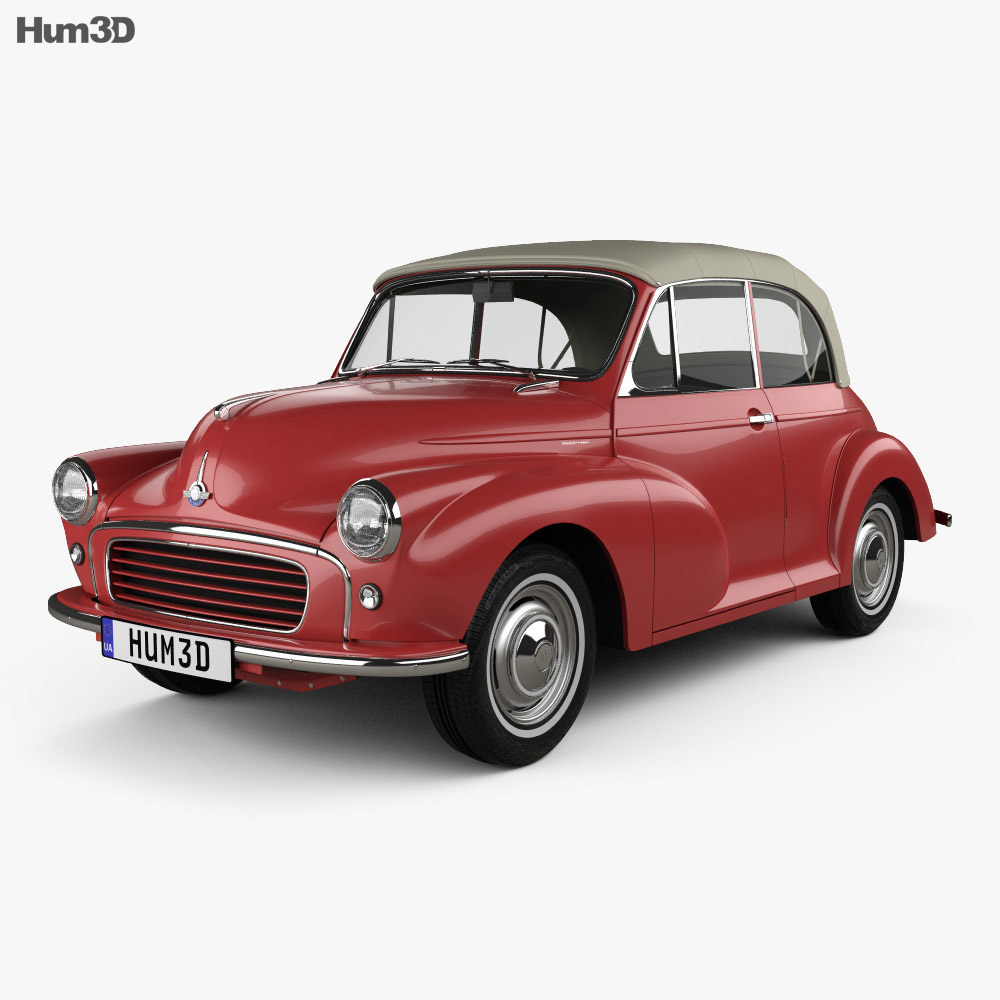 Morris Minor 1000 Tourer 1956 3D model - Download Sports car on ...
