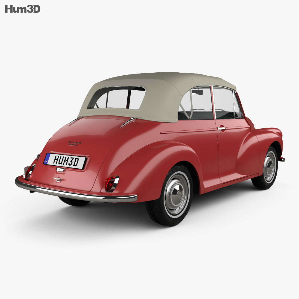 Morris Minor 1000 Tourer 1956 3D model - Download Sports car on ...