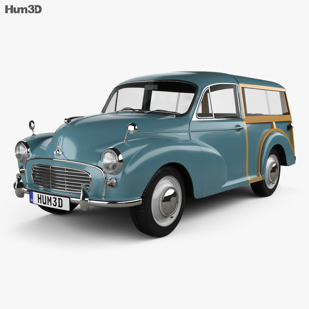 Morris Minor 1000 Traveller 1956 3D model - Download Van on 3DModels.org