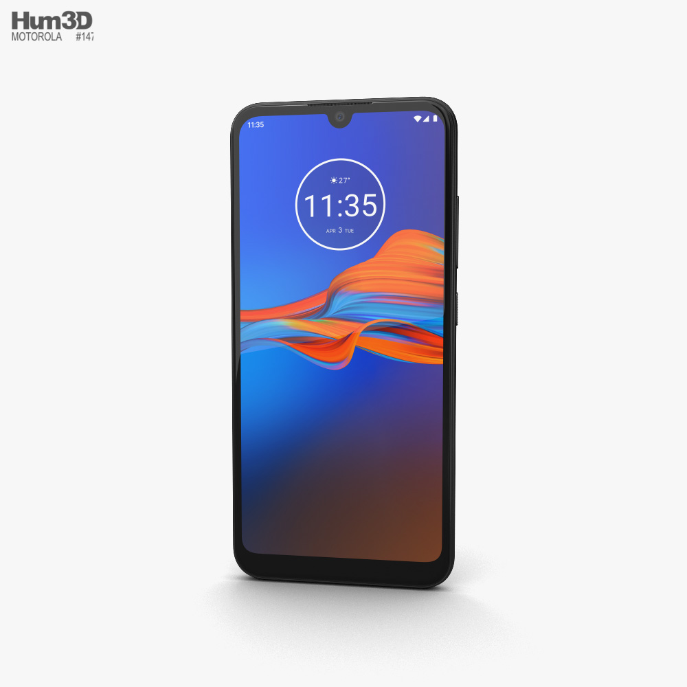 Motorola Moto E6 Plus Polished Graphite 3D model - Download Phones on ...