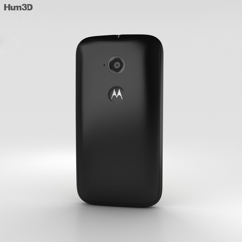 Motorola Moto E (2nd Gen.) Black 3D model - Download Phones on 3DModels.org