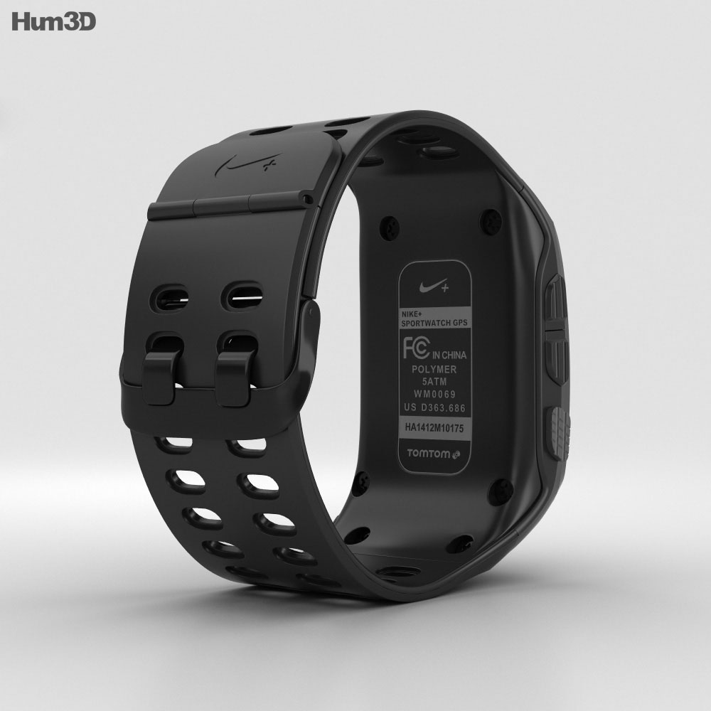 Nike+ SportWatch GPS Black 3D model - Download Smart watch on 3DModels.org