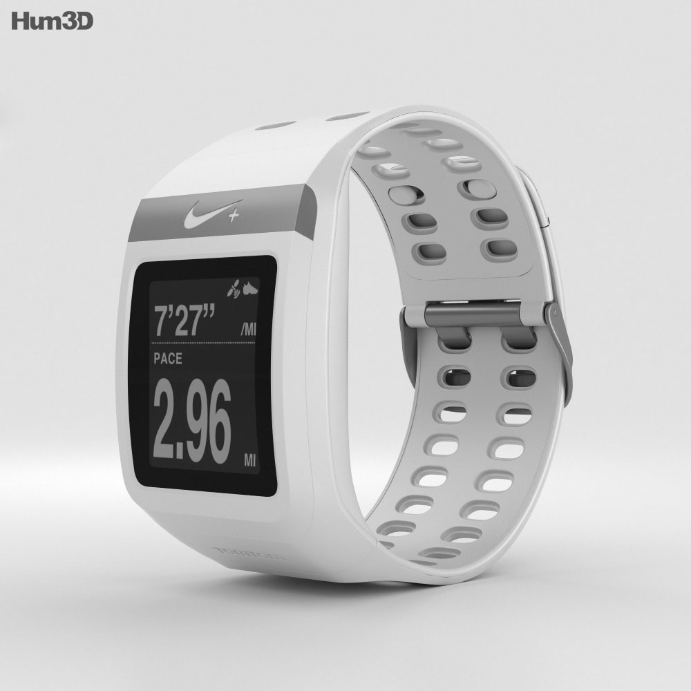 Nike+ SportWatch GPS White 3D model - Download Smart watch on 3DModels.org
