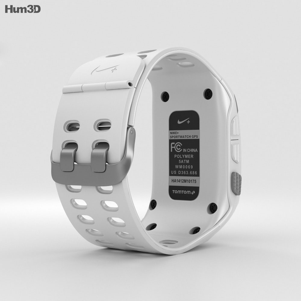 Nike+ SportWatch GPS White 3D model - Download Smart watch on 3DModels.org