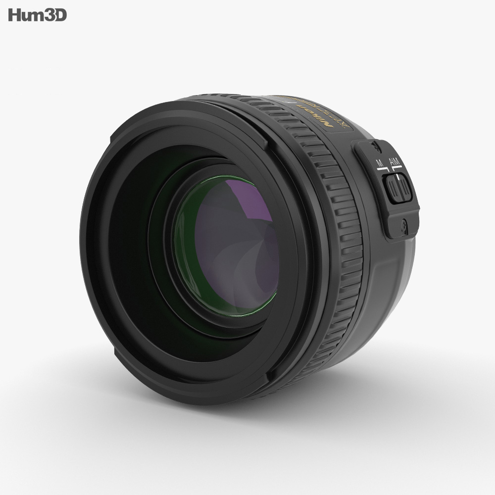 尼康相机镜头 3D模型 - 下载 照相机 开启 3DModels.org