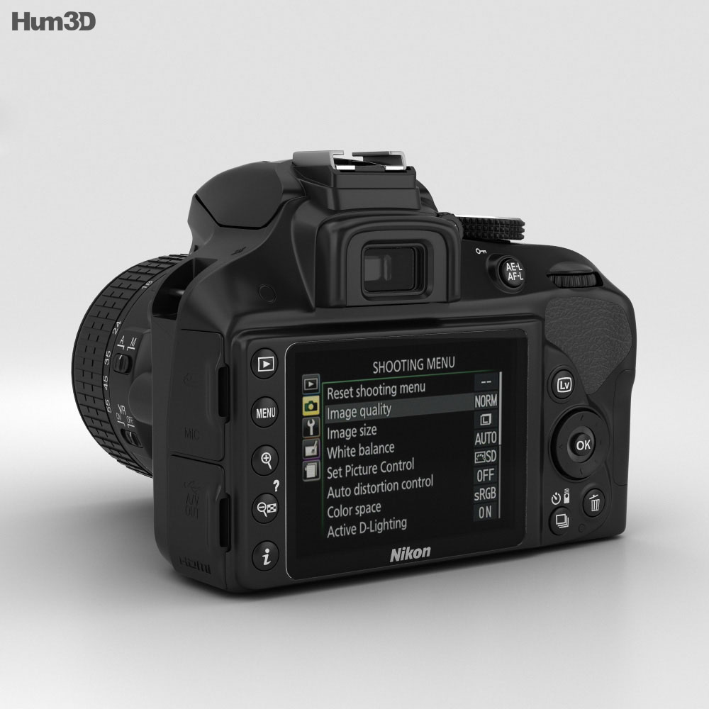 Nikon D3300 3D model - Download Photo camera on 3DModels.org