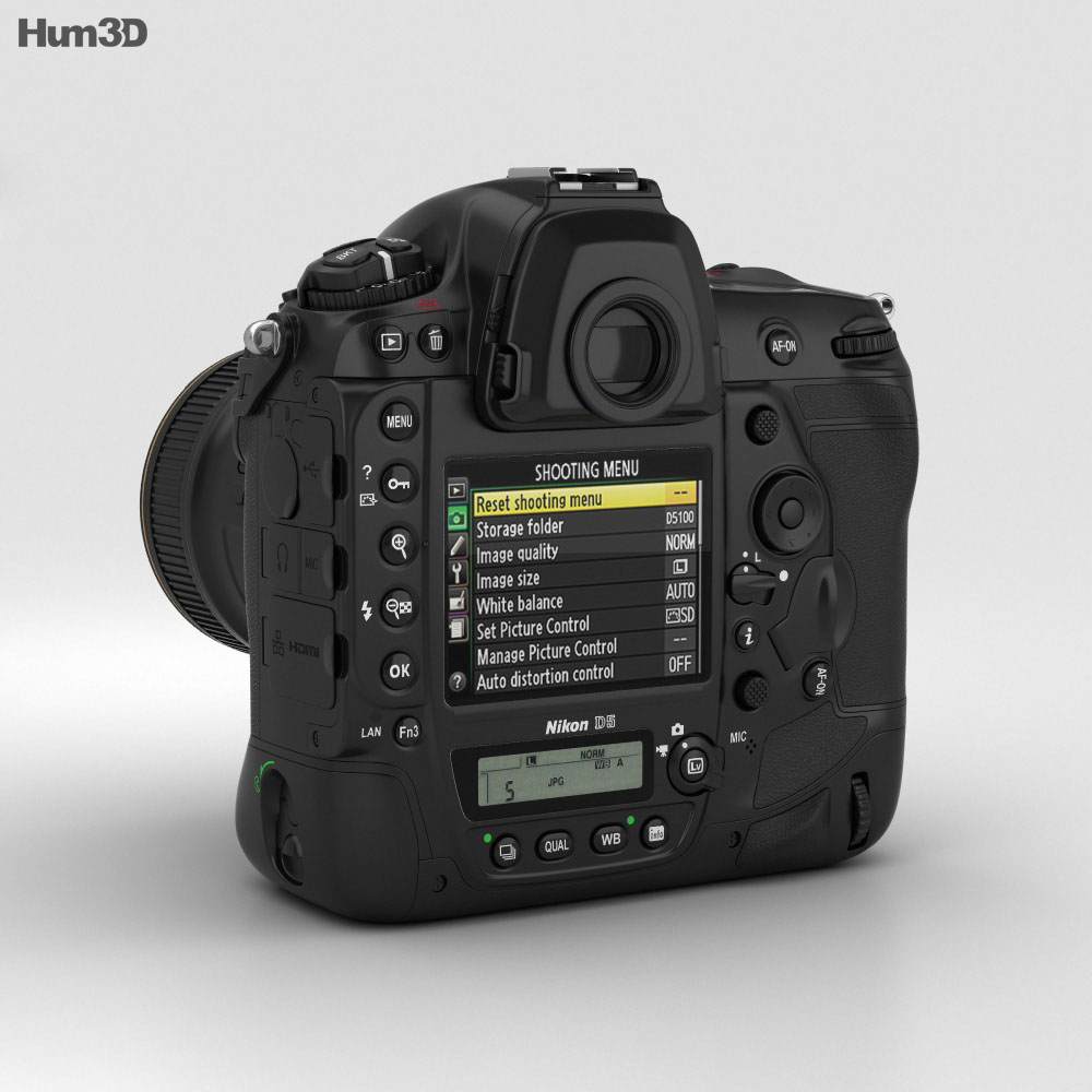 Nikon D5 3D model - Download Photo camera on 3DModels.org