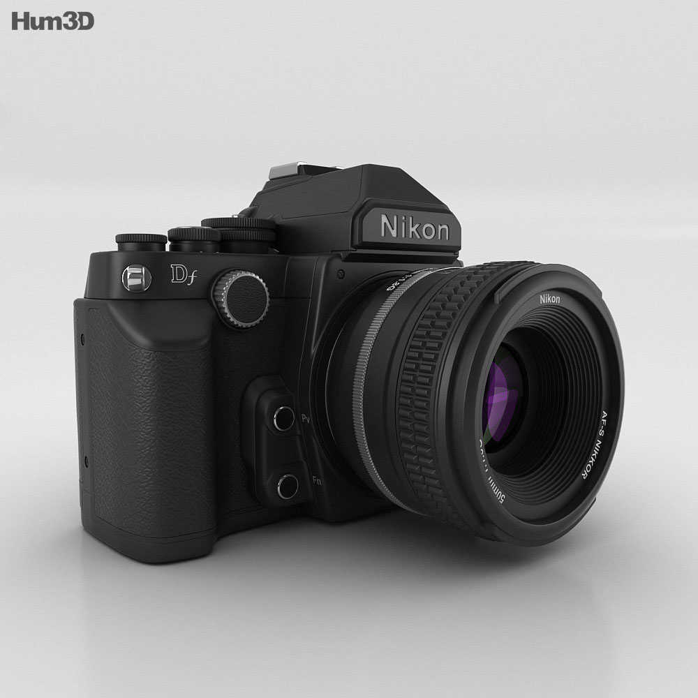 Cámara Nikon DF Black Modelo 3D - Descargar Cámara fotográfica on ...