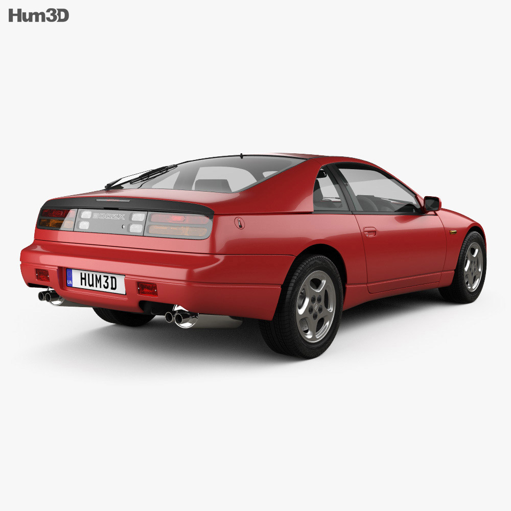 Nissan 300ZX (Z32) 2 seater 1993 3D model - Download Sports car on ...