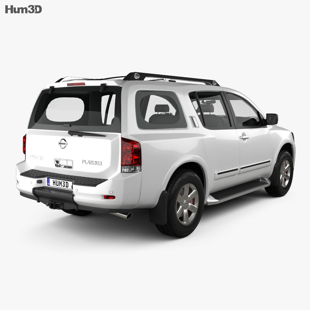 Nissan Armada 2014 3D model - Download Crossover SUV on 3DModels.org
