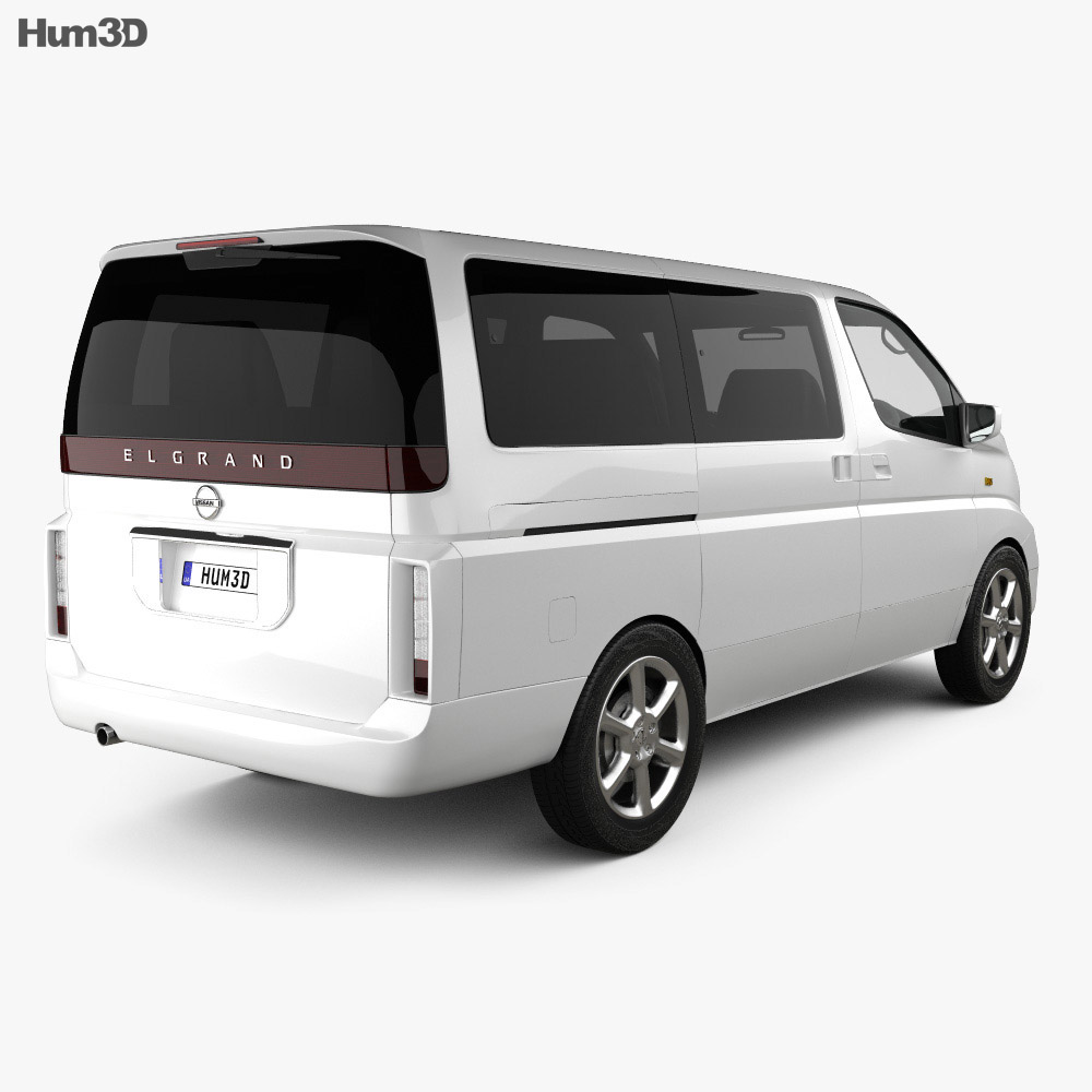 Nissan Elgrand 2010 3D model - Download Van on 3DModels.org