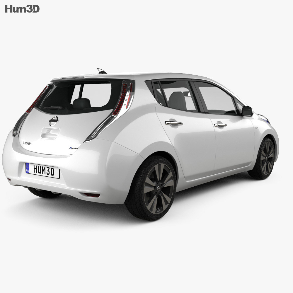 Nissan Leaf 2016 3D model - Download Hatchback on 3DModels.org