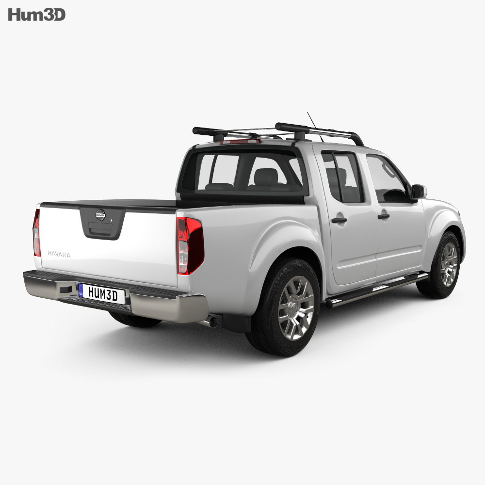 Nissan Navara (D40) Double Cab 2014 3D model - Download Pickup on ...