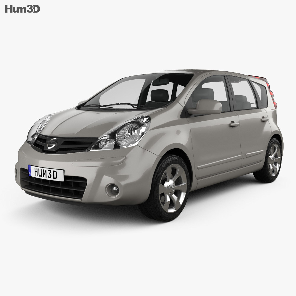 Nissan Note 2013 3D model - Download Van on 3DModels.org