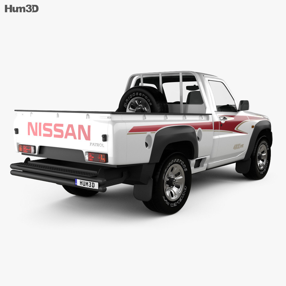 Nissan Patrol Pickup 2019 3D model - Download Pickup on 3DModels.org