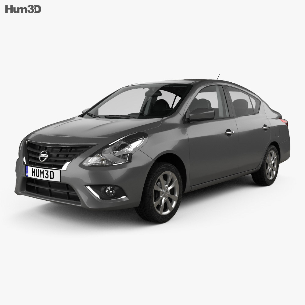 Nissan Versa Sense with HQ interior 2018 3D model - Download Sedan on ...