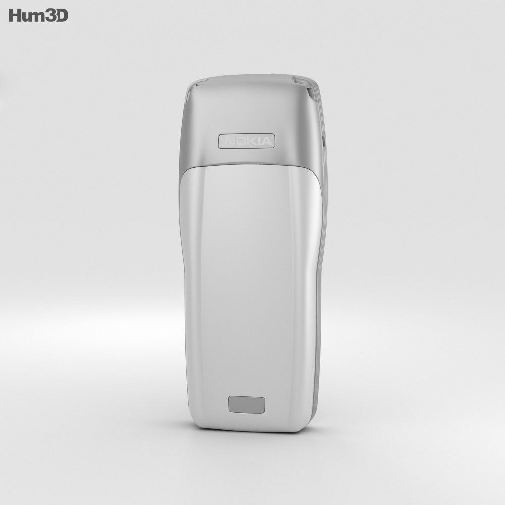 Nokia 1100 White 3D model - Download Phones on 3DModels.org