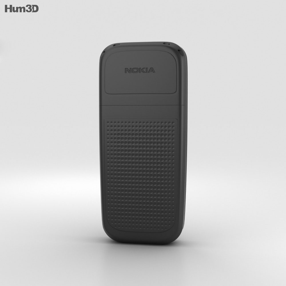 Nokia 1200 黑色的 3D模型 - 下载 智能手机 on 3DModels.org