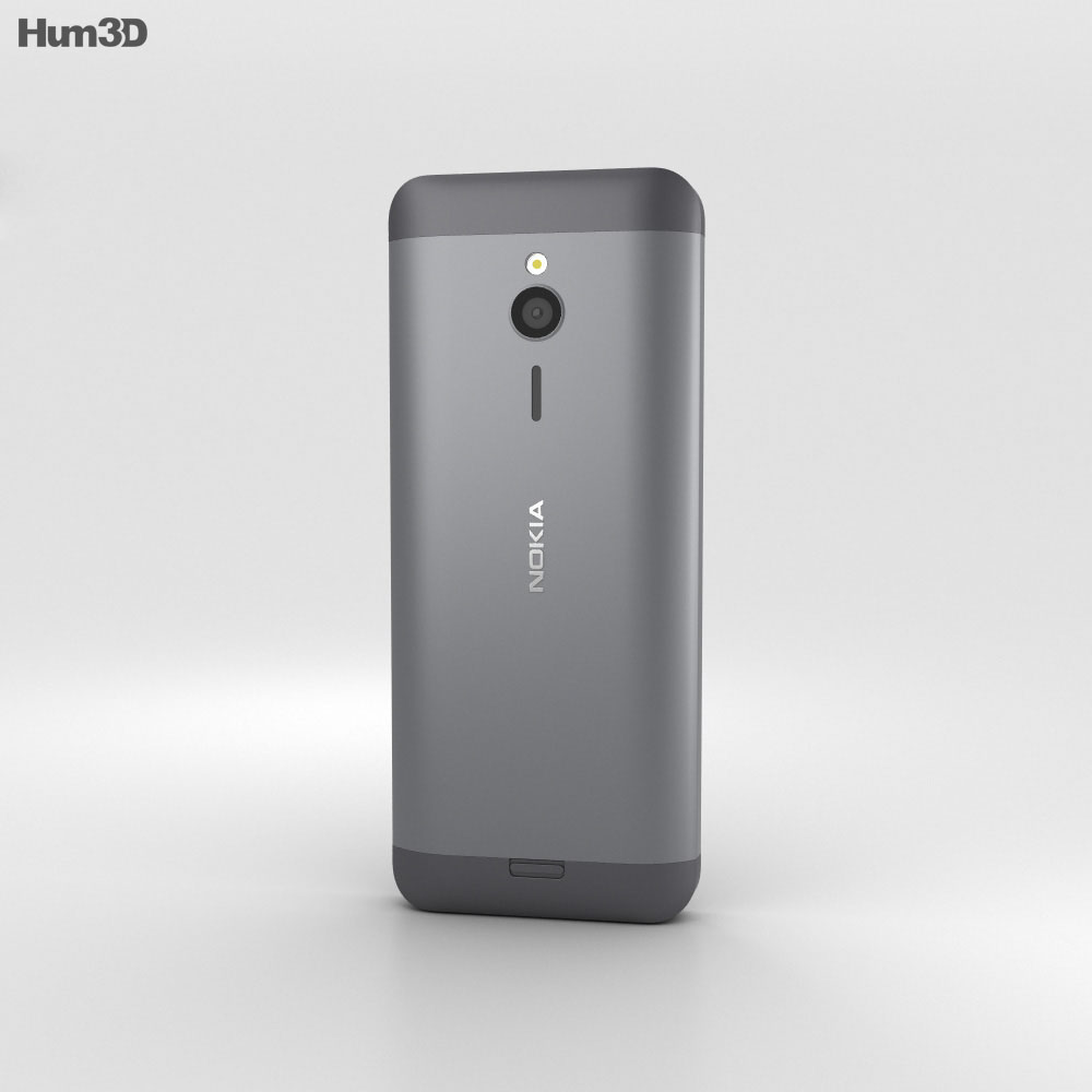 Nokia 230 Dual SIM Black 3D model - Download Phones on 3DModels.org