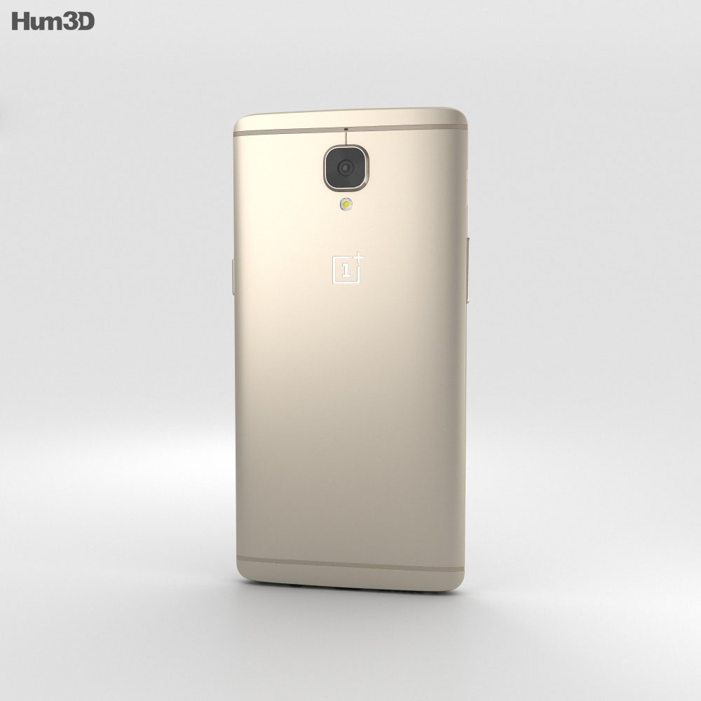 OnePlus 3 Soft Gold Modelo 3D - Descargar Teléfonos on 3DModels.org
