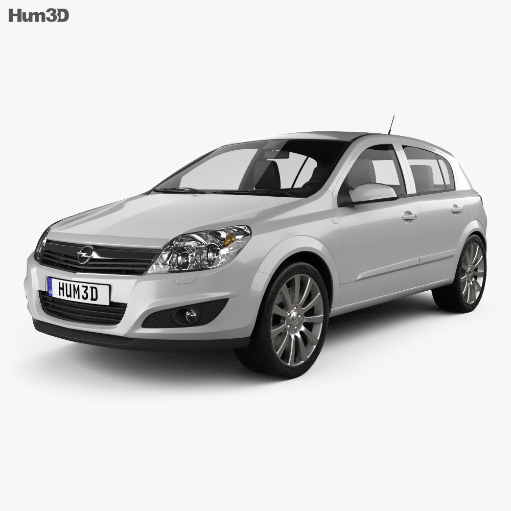 Opel Astra hatchback 2010 Modelo 3D - Baixar Hatchback no 3DModels.org
