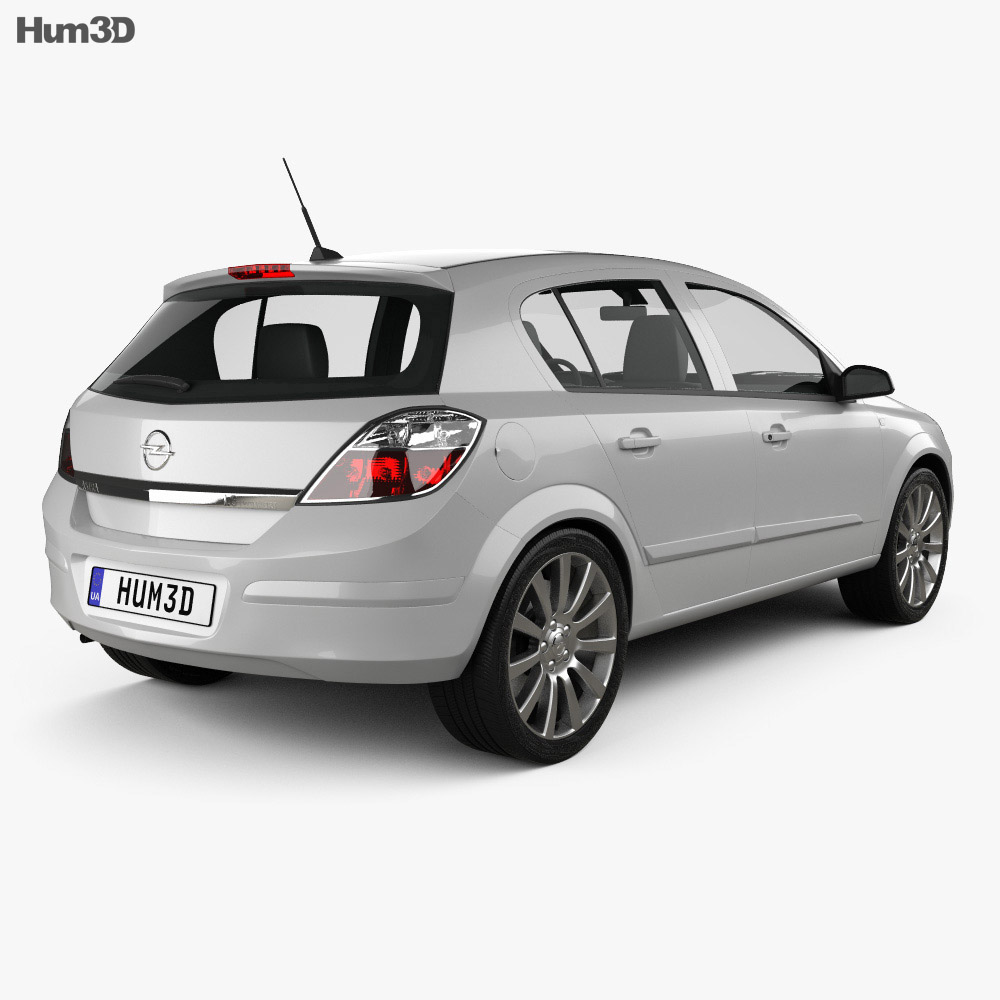 Opel Astra hatchback 2010 Modelo 3D - Baixar Hatchback no 3DModels.org