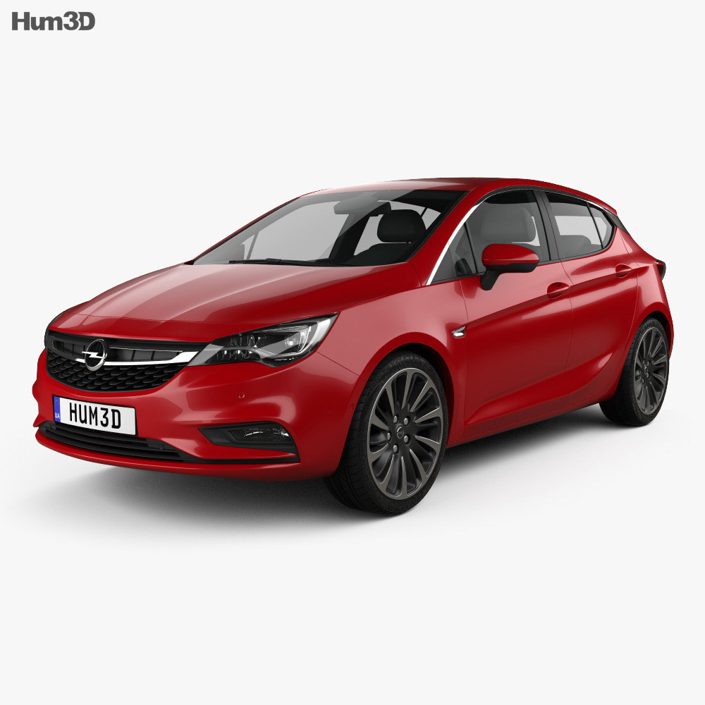 Opel Astra K 2019 3D model - Download Hatchback on 3DModels.org