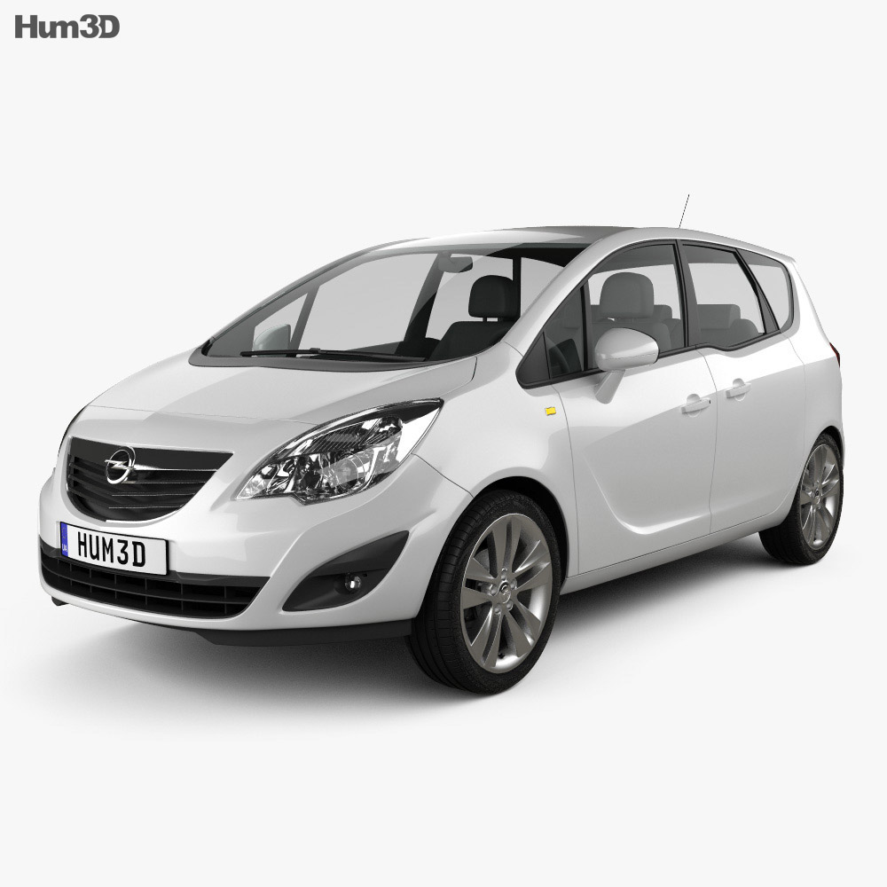 Opel Meriva B 2012 Modelo 3D - Descargar Van on 3DModels.org