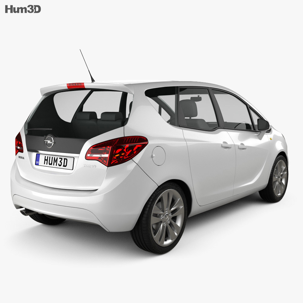 Opel Meriva B 2012 3D model - Download Van on 3DModels.org