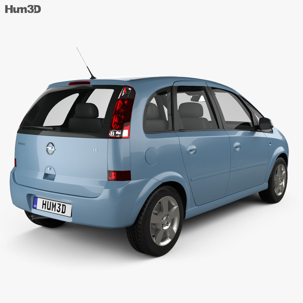 Opel Meriva (A) 2006 3D model - Download Van on 3DModels.org
