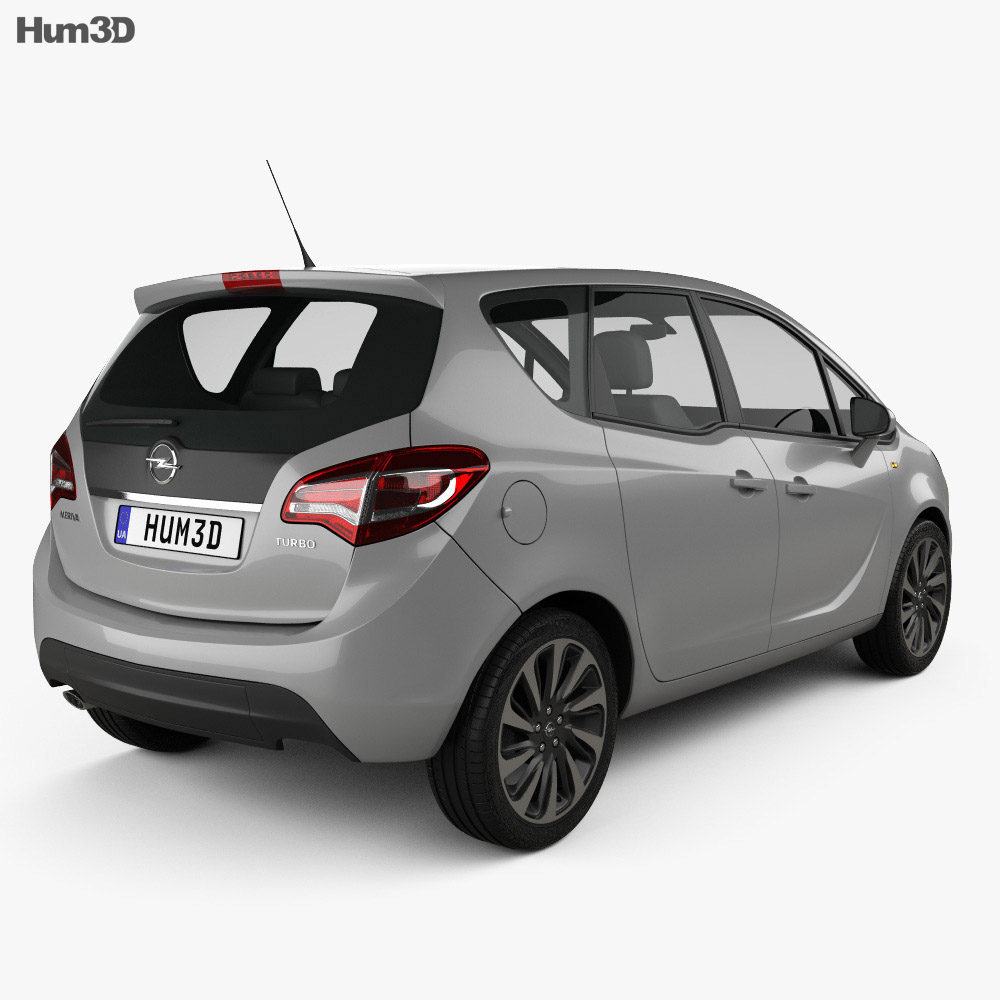 Opel Meriva (B) 2016 3D model - Download Van on 3DModels.org