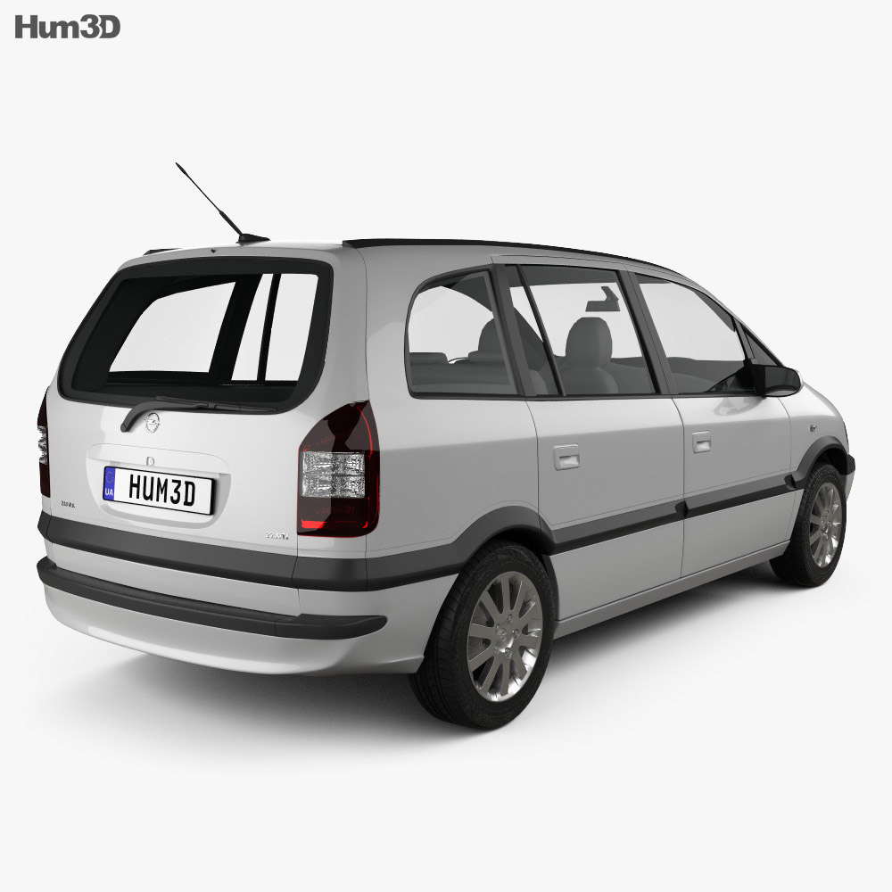 Opel Zafira (A) 2005 3D model - Download Van on 3DModels.org