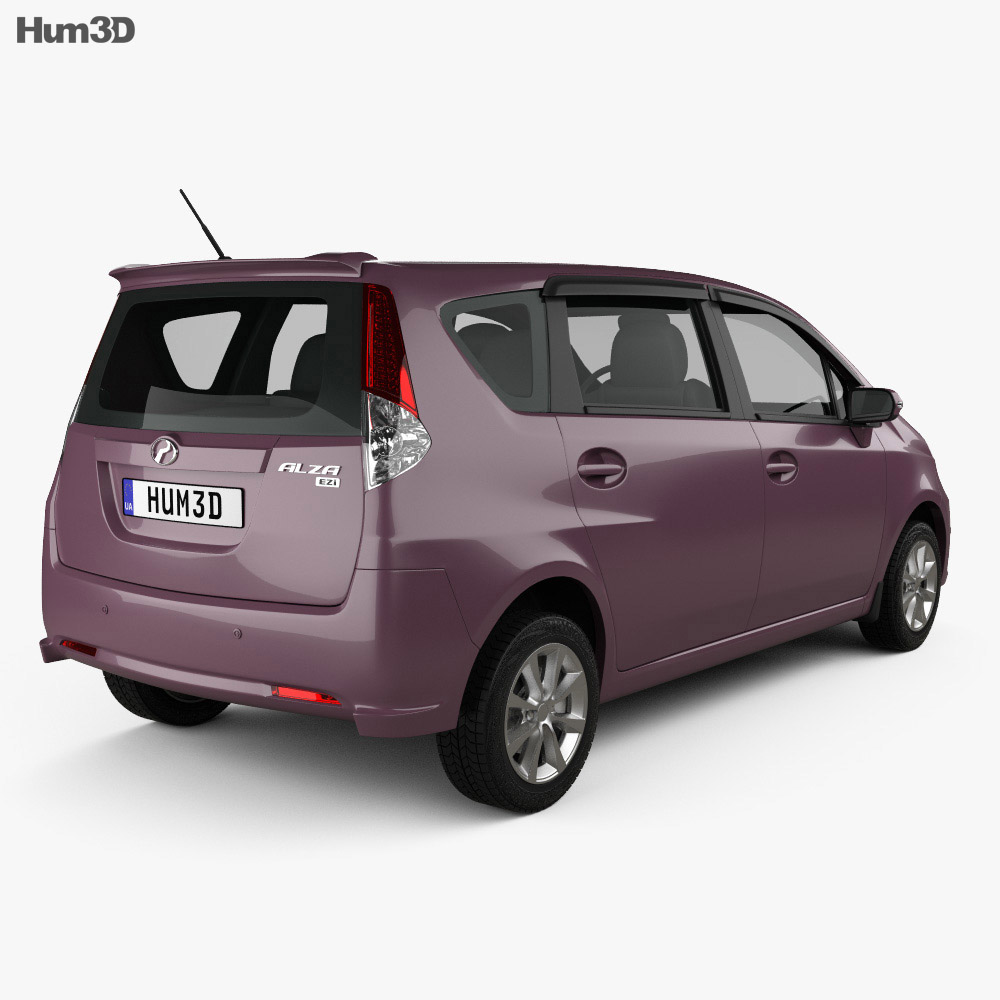 Perodua Alza 2014 3D model - Download Van on 3DModels.org