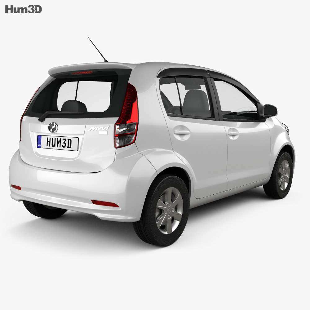 Perodua MyVi 2014 3D model - Download Hatchback on 3DModels.org