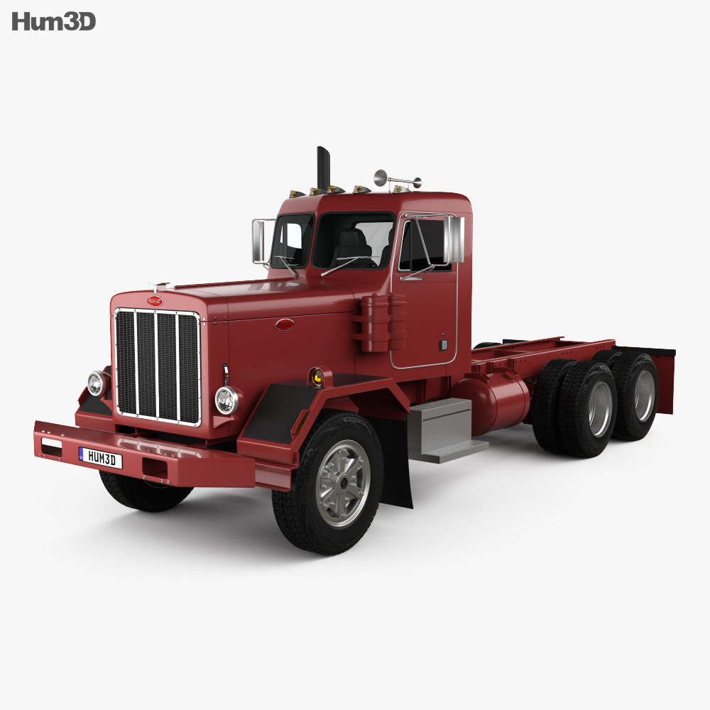 Peterbilt 353 Chassis Truck 1973 3D model - Download Truck on 3DModels.org