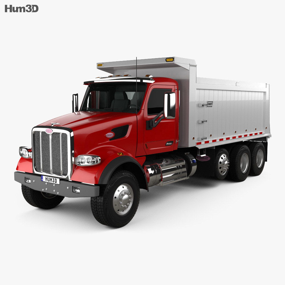 Peterbilt 567 SFFA Tipper Truck 4-axle 2019 3D model - Download Truck ...