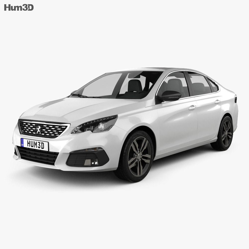 Peugeot 308 sedan 2020 3D model - Download Sedan on 3DModels.org