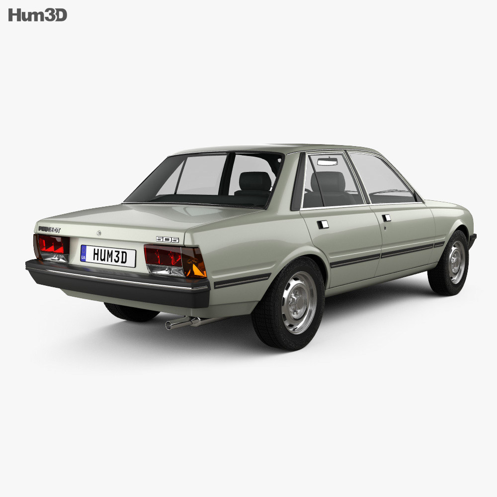Peugeot 505 1992 3D model - Download Sedan on 3DModels.org