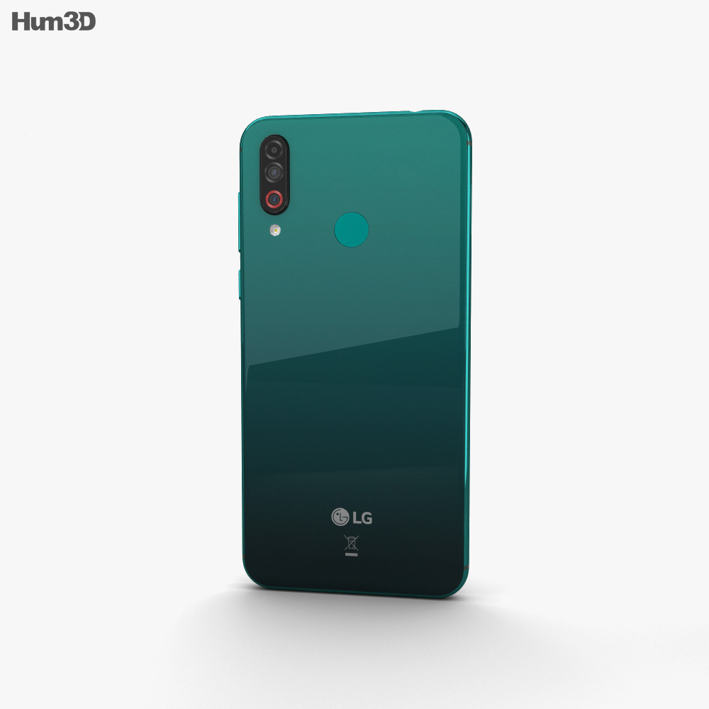 LG W30 Aurora Green 3D model - Download Phones on 3DModels.org