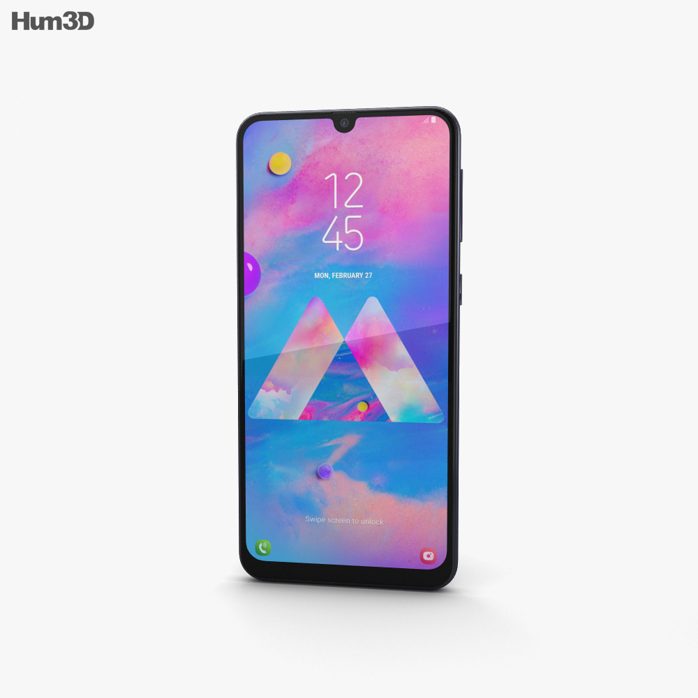 Samsung Galaxy M30 Black 3D model - Download Phones on 3DModels.org