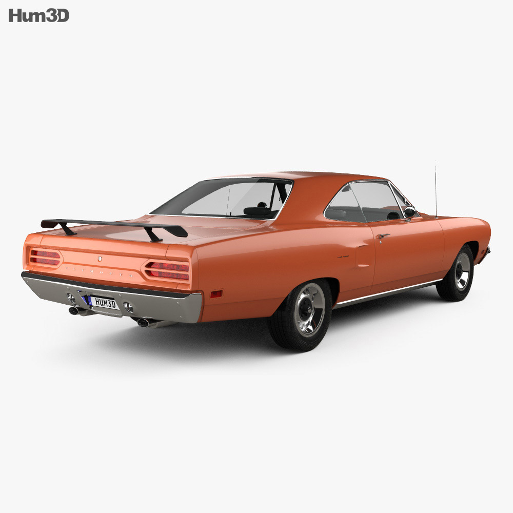 Plymouth Road Runner 440 hardtop 1970 3D model - Download Sports car on ...