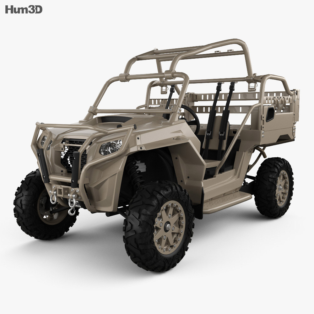 Polaris MRZR 2 Military Tan 2016 3D model - Download ATV on 3DModels.org