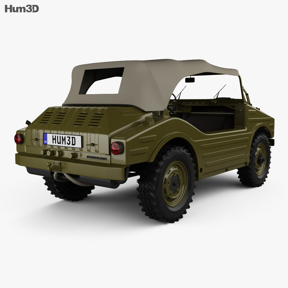 Porsche 597 Jagdwagen 1955 3D model - Download Crossover SUV on ...