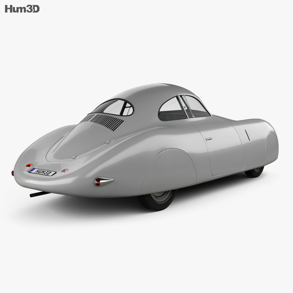 Porsche Type 64 1939 3D model - Download Sports car on 3DModels.org