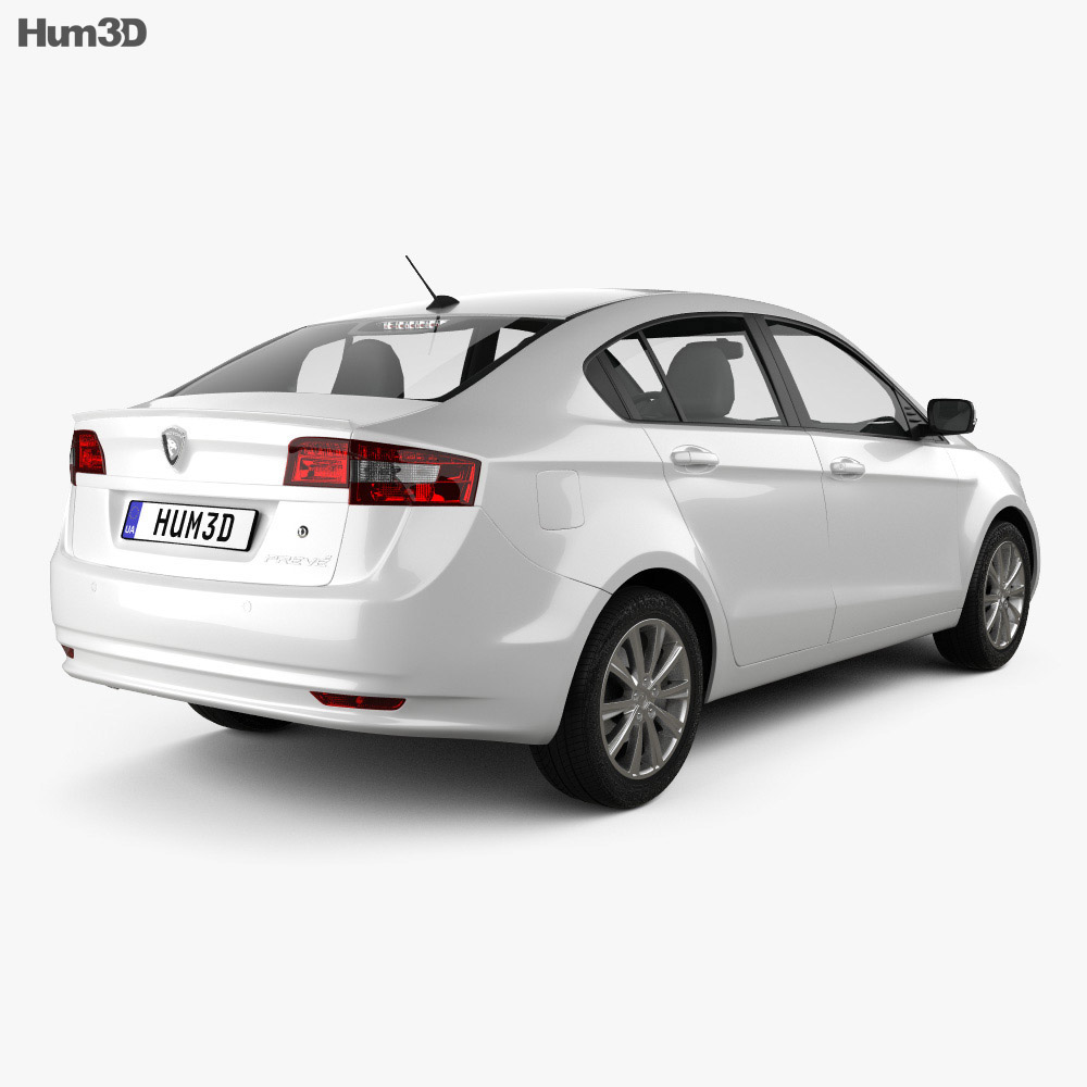 Proton Preve 2015 3D model - Download Sedan on 3DModels.org